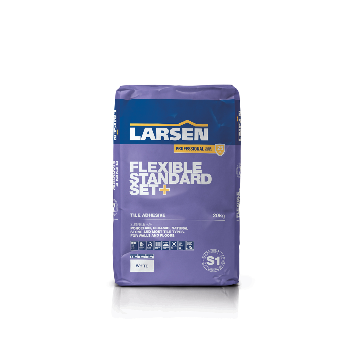 Larsen Flexible Standard Set+ (Pro Range) Tile Adhesive 20kg – MILLCOT